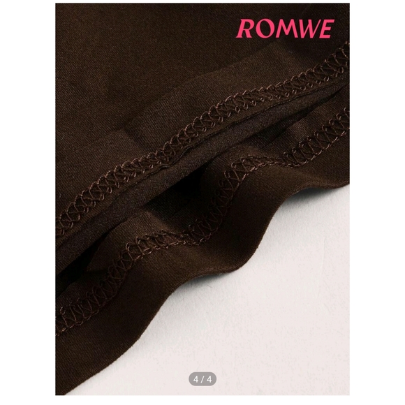 ROMWE | Pants & Jumpsuits | Nwt Romwe Brown Flare Bootleg Yoga Pants ...